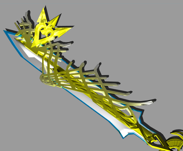 ultima weapon keyblade 3d model