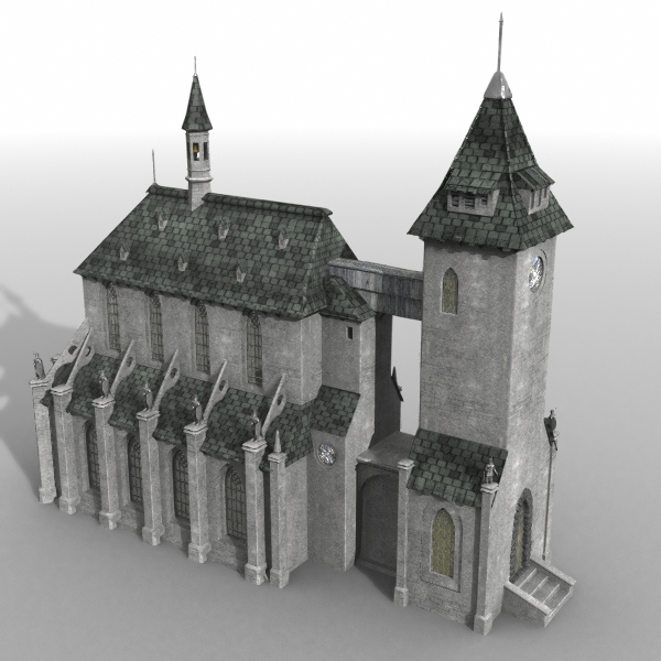 3ds max medieval building