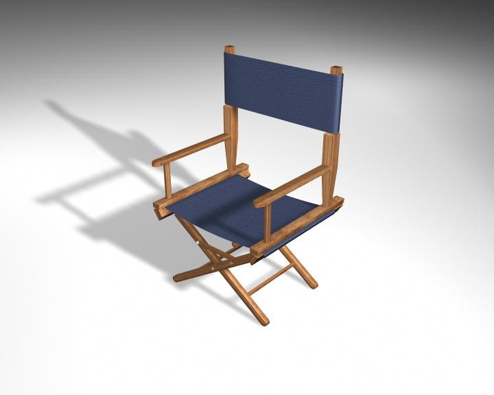 3d model directors chair