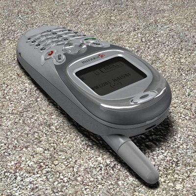 3d model of kyocera cell phone