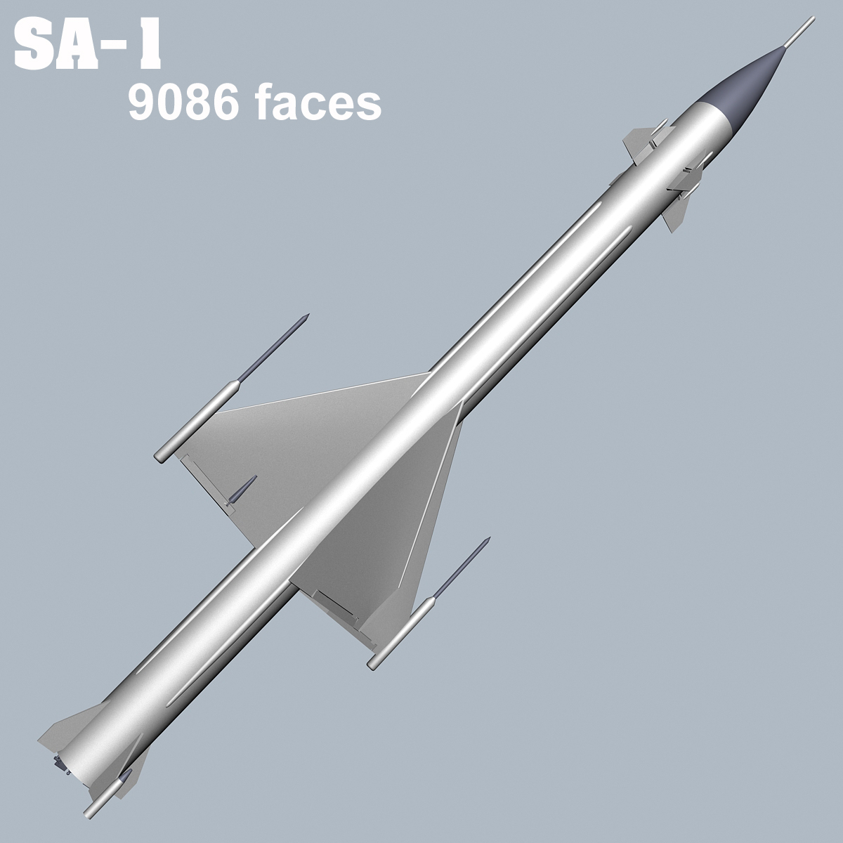 missiles russian sam 3d model