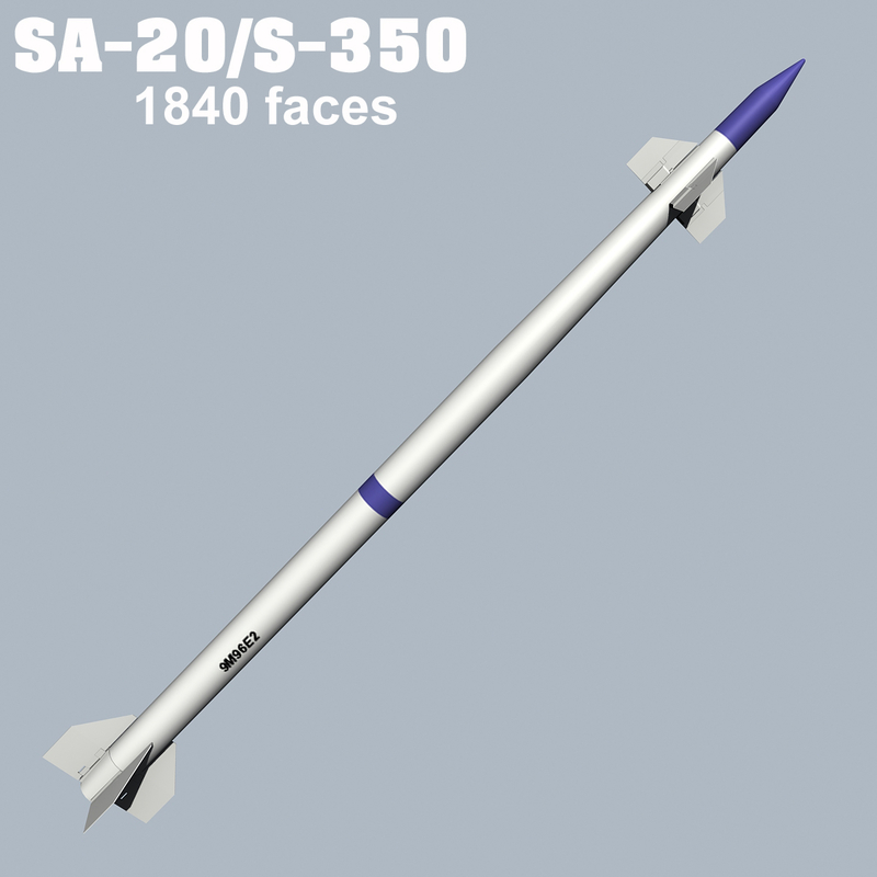 missiles russian sam 3d model