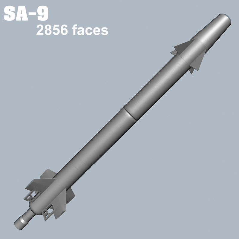 missiles russian sam 3d model