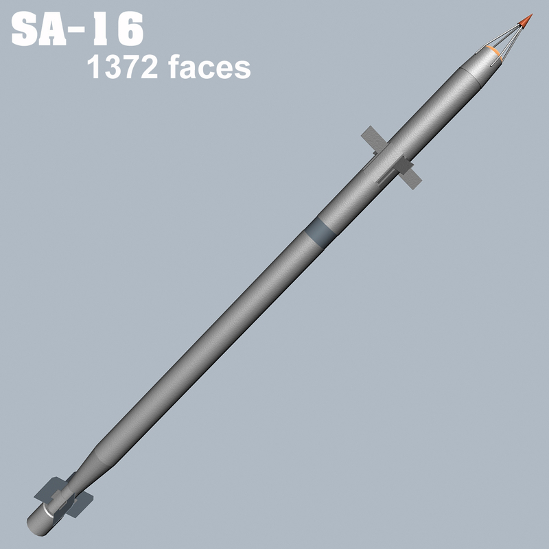 missiles russian sam 3d model