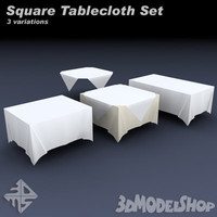 table tableclothes 3d model
