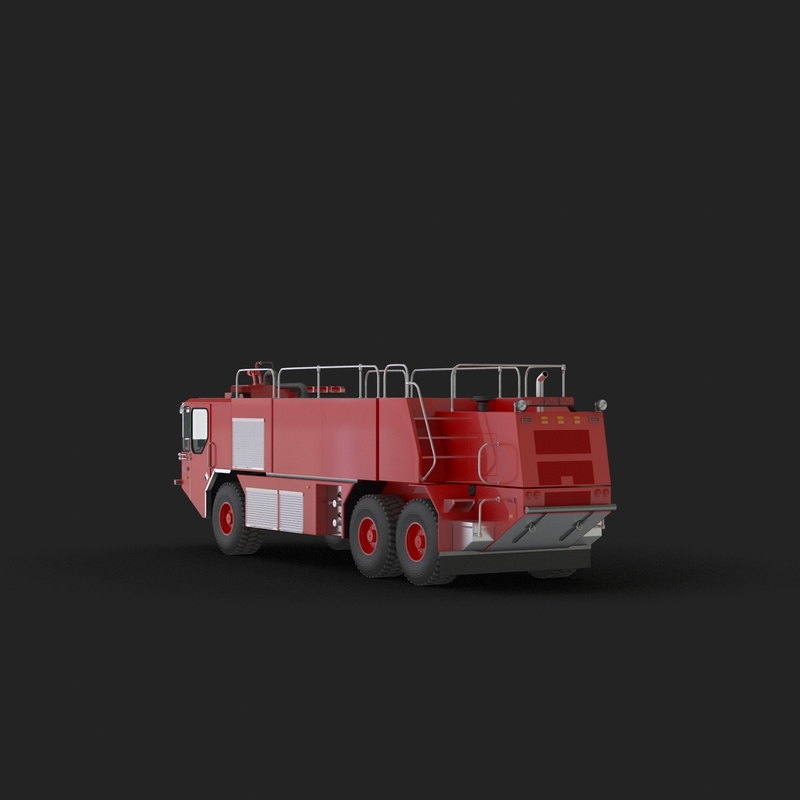 3d fire-rescue truck model