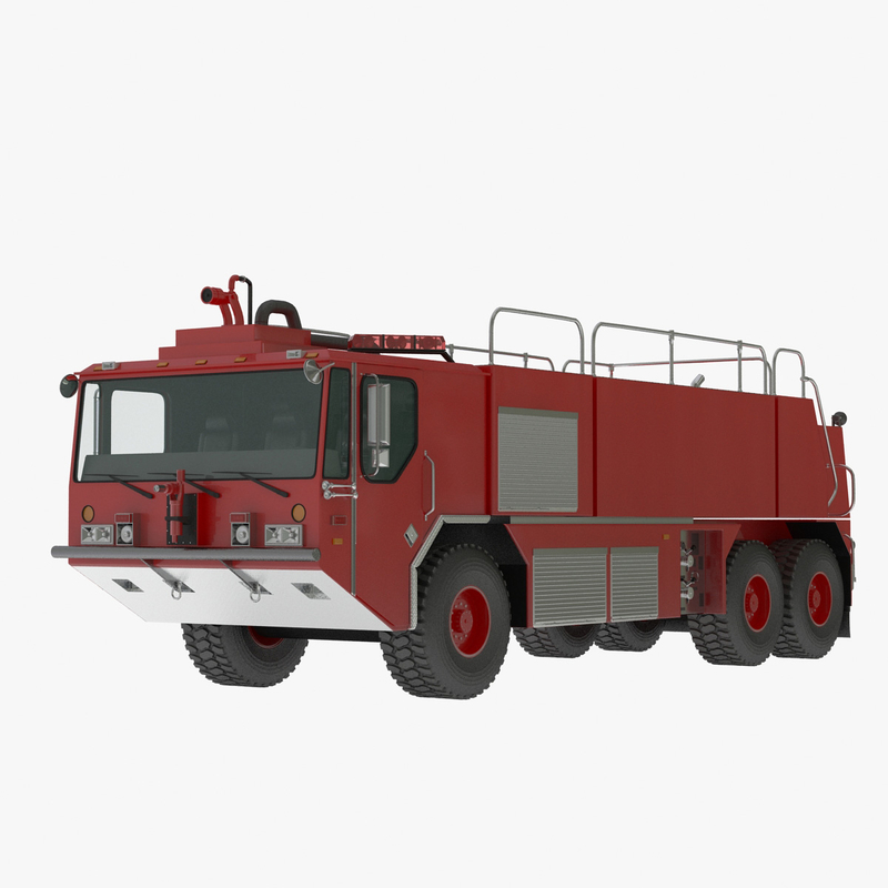 3d fire-rescue truck model