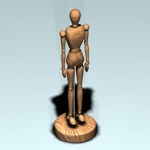 3d wood dummy