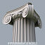 ionic column corner obj