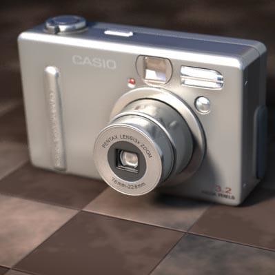 casio camera 3d model