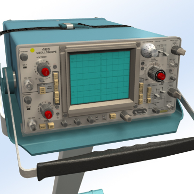 oscilloscope 3d model