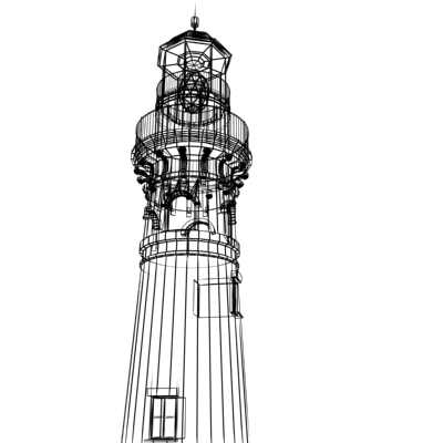 3d model of light tower
