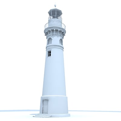 3d model of light tower