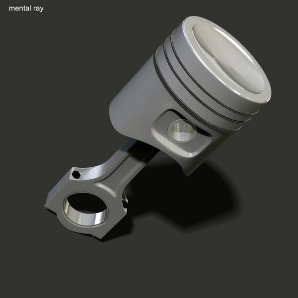 petrol engine piston 3d model
