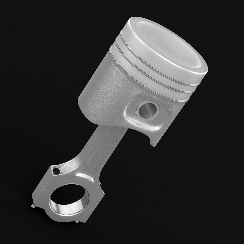 petrol engine piston 3d model