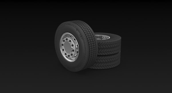 truck wheel 3d model