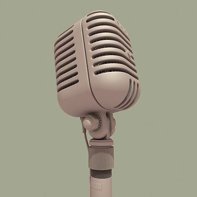 3d radio microphone mic