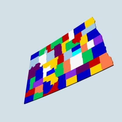 3d model state counties