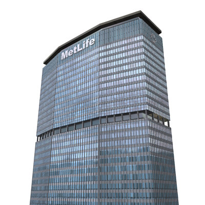 metlife building 3d max
