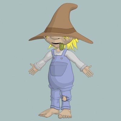 3d character billy bob model