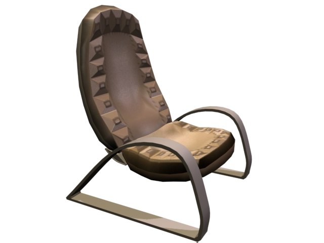 free relax chair zipped 3d model