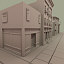 3ds max old town main street