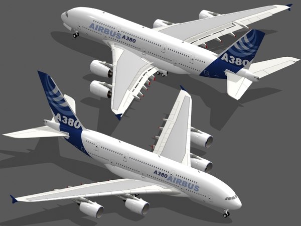 3d model airbus a380-800