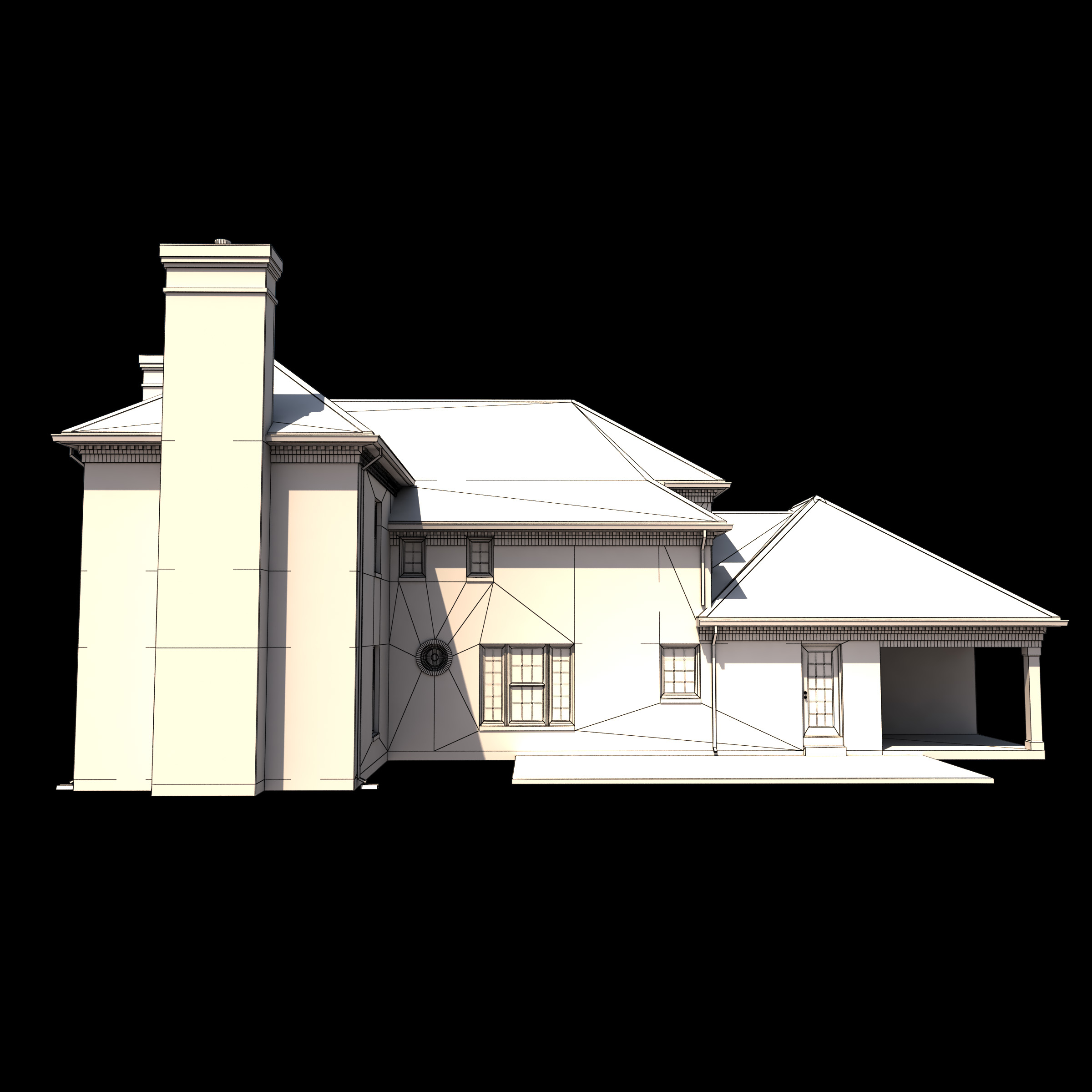 3d story residential house model