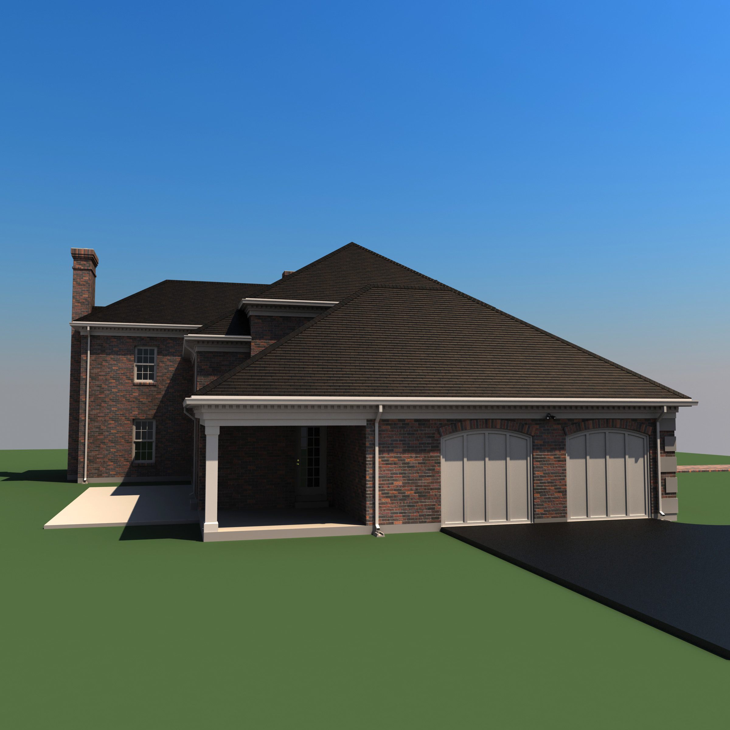 3d story residential house model