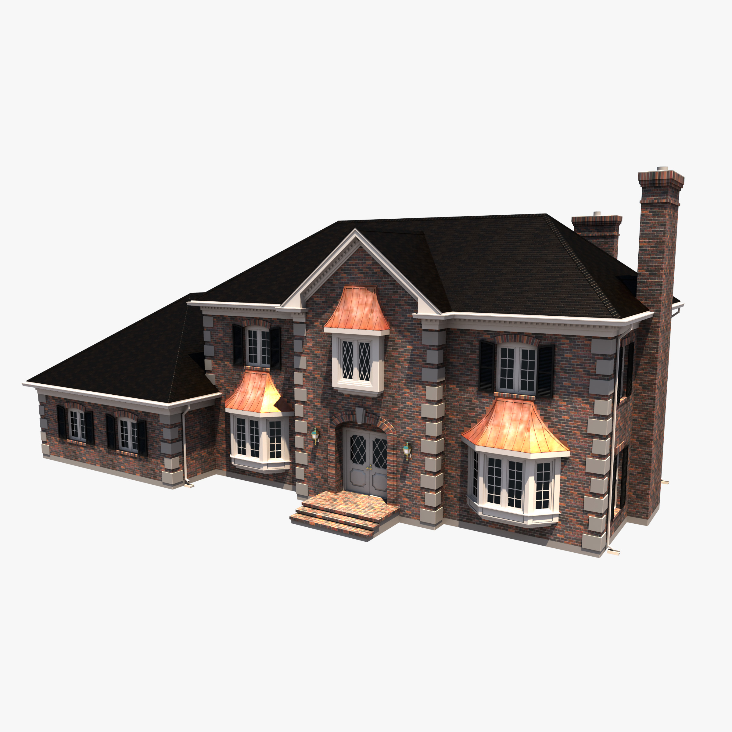 3d story residential house model