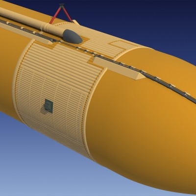 space shuttle external tank 3d max