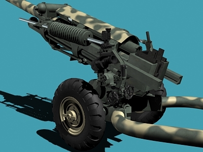 howitzer m119 3d model