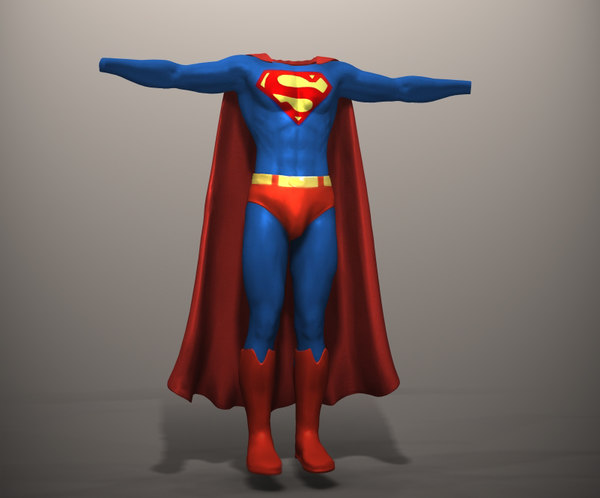 modelo 3d Superman el disfraz de pelicula - TurboSquid 268518