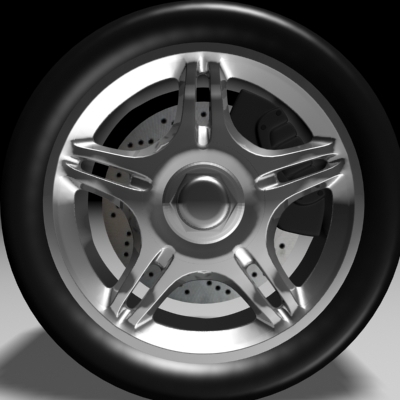 maya car wheel tire