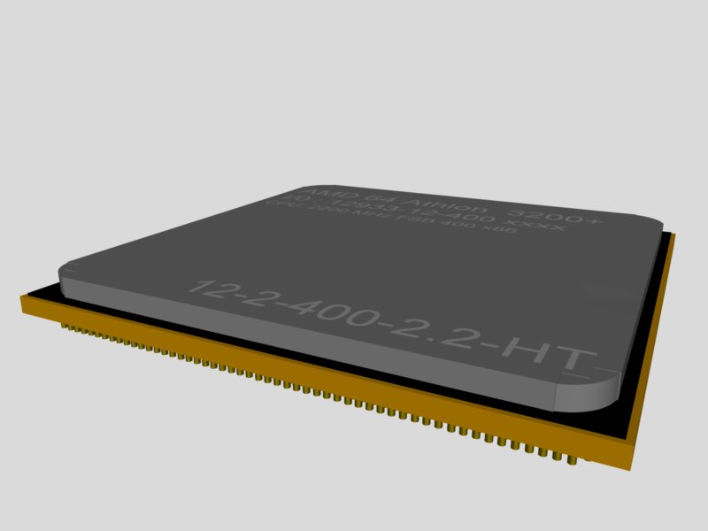 cpu 3d model
