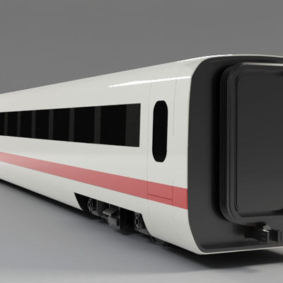 ice train locomotive 3d model