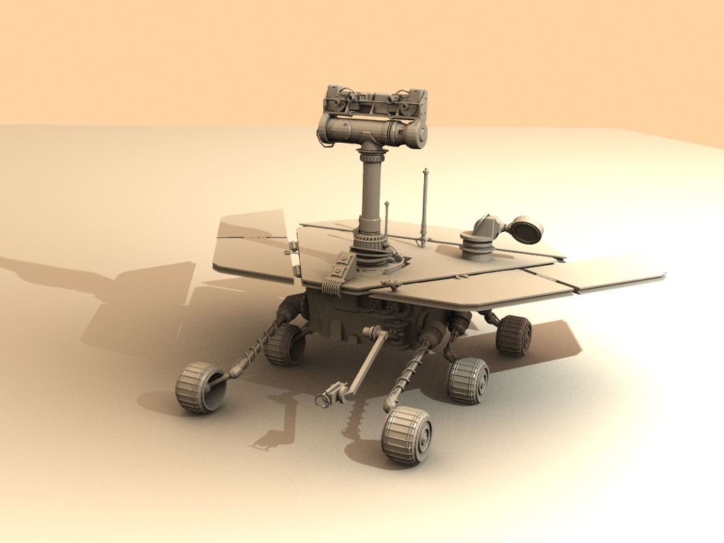 3d resolution mars rover model