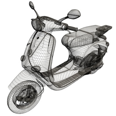 piaggio vespa 3d model