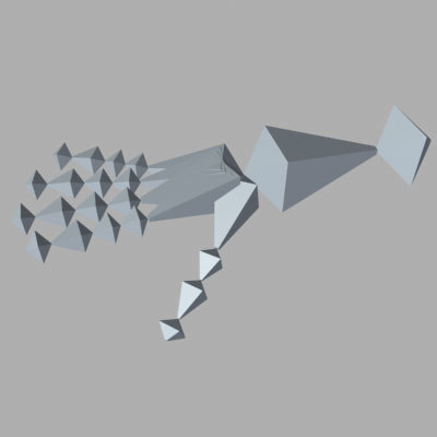 3d realistic human hand animation model