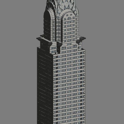 3d chrysler building model