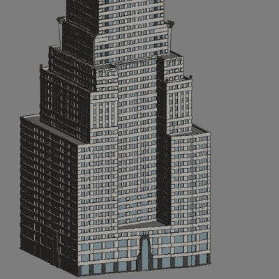 3d chrysler building model