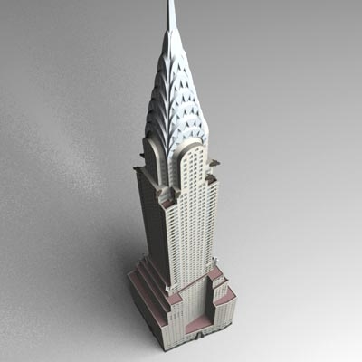 3d chrysler building model