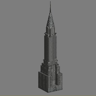 3d chrysler building model