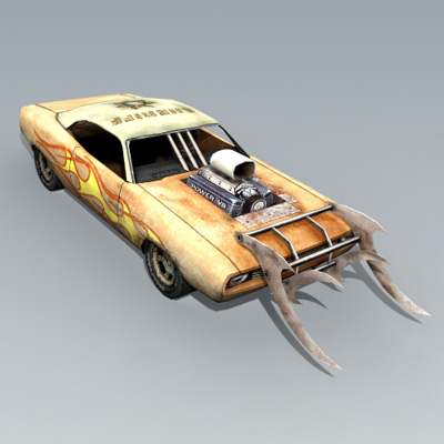 free dragster car 3d model