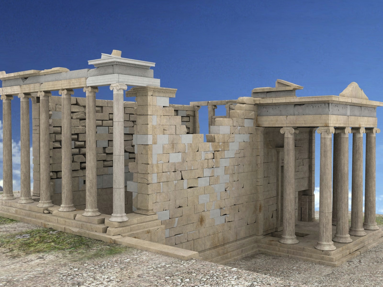erechtheion landmarks 3d max