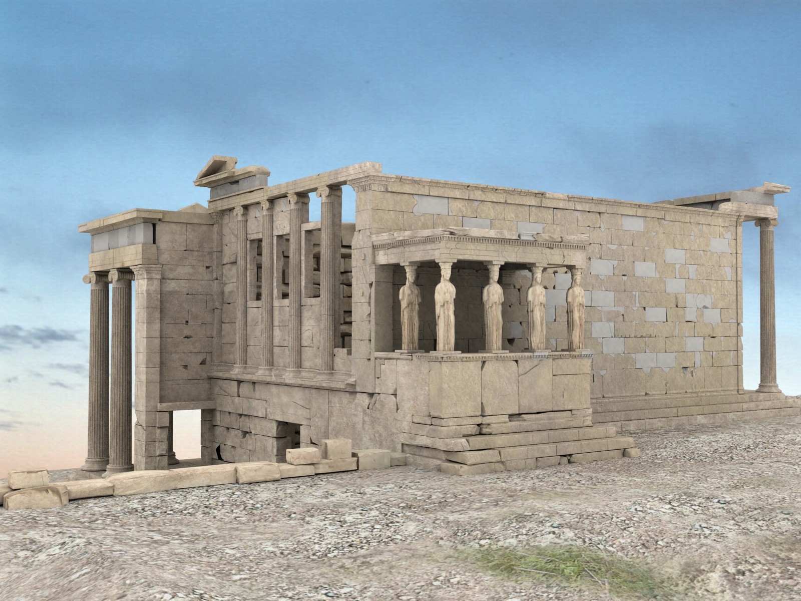 erechtheion landmarks 3d max