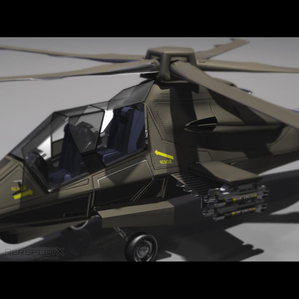rah-66 attack helicopter comanche 3d model