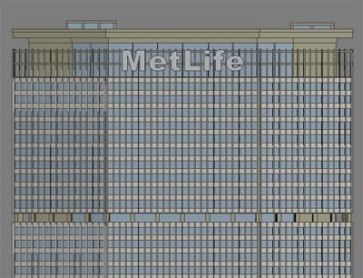 3d model metlife building