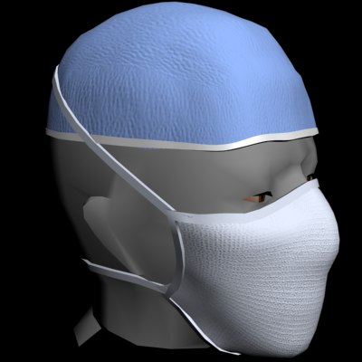 medical mask 3d obj
