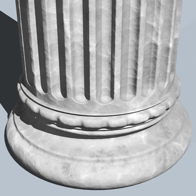 roman ionic classic column 3d model